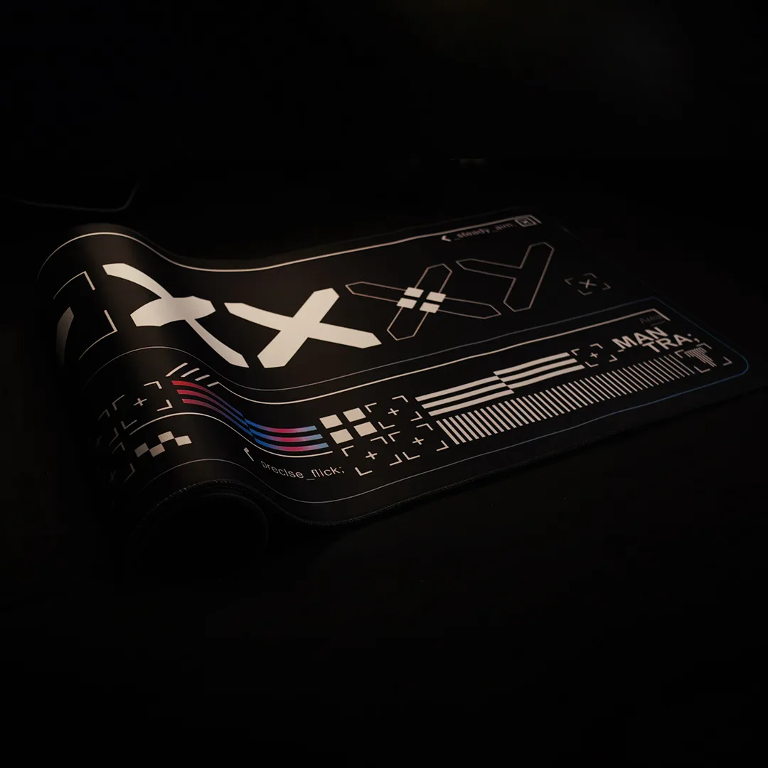 Blisspads BP03 Print Stream (Black) Gaming Mousepad | Hybrid Surface ...